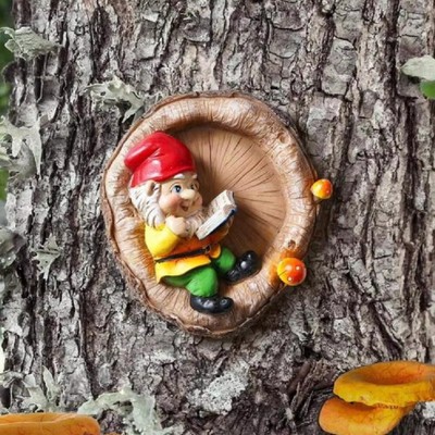 Figurines Miniatures Dwarf Reading Garden Ornaments Garden | eBay Australia