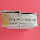 6 Vintage 50s Retro Atomic Shot Glasses Original Box Claymer Golden ...