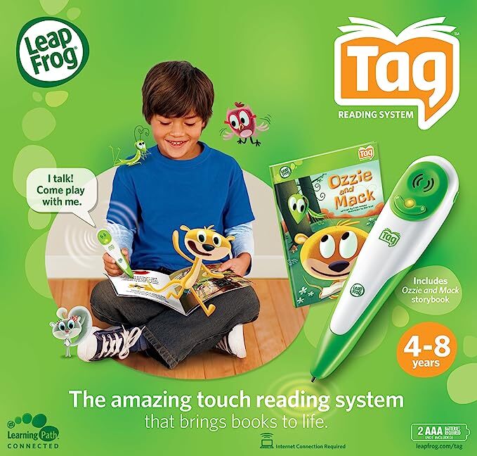 BNIB Leap Frog Tag Reading System Pen Ozzie and Mack Storybook ...
