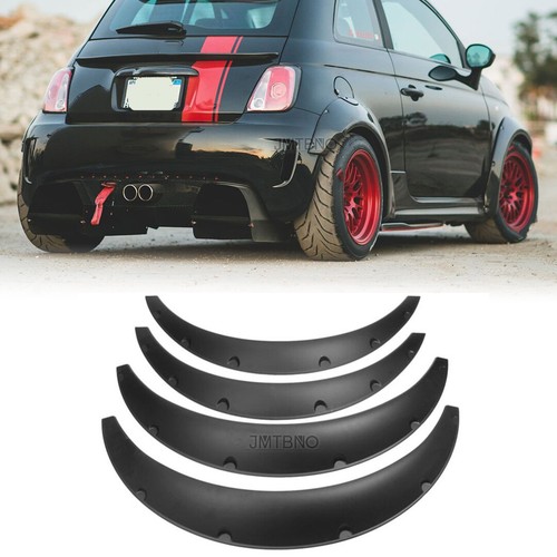 4x Car Fender Flares Wide Body Wheel Arches 80mm/90mm For Fiat 500 ...