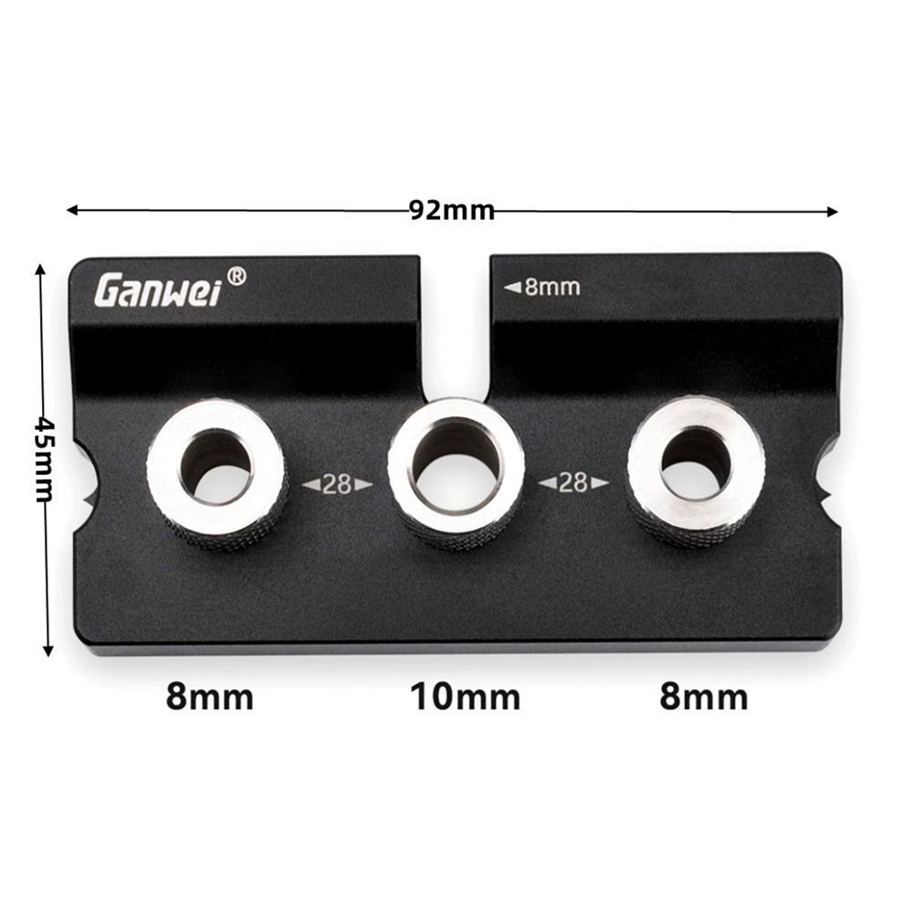 Aluminum Alloy Doweling Jig 3 in 1 Drilling Guide Locator for Furniture ...