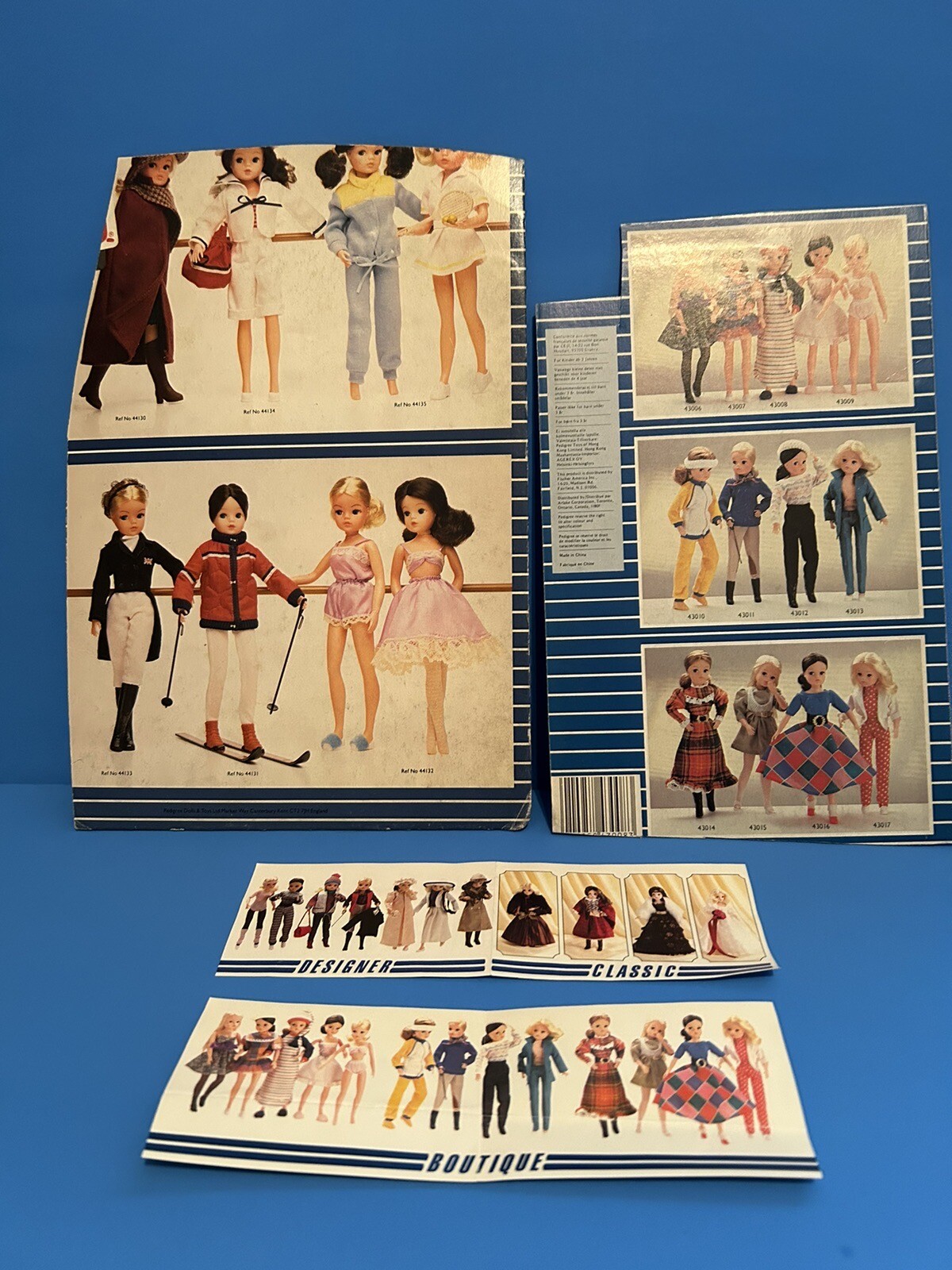 SINDY DOLL-2 LEAFLETS & 2 CARD BACKINGS-1970s-England's Barbie Rival ...