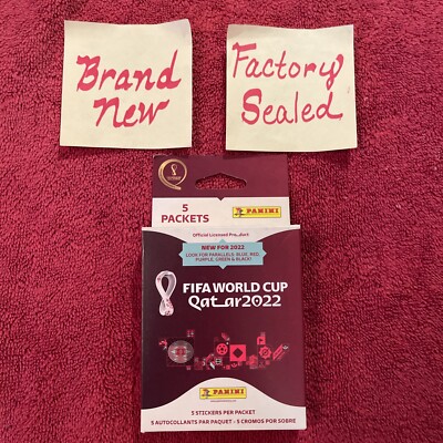 Panini FIFA World Cup Soccer QATAR 2022 Stickers (Box of 5 Packs) New ...