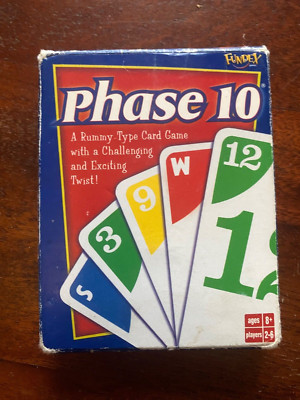 Phase 10 Card Game, A Rummy Style Game with a Twist Complete 2004 | eBay