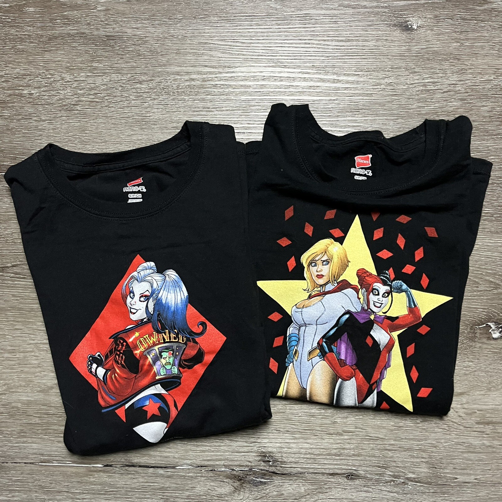 Harley Quinn Cartoon Animated Shirts Pair Womens Smal… - Gem