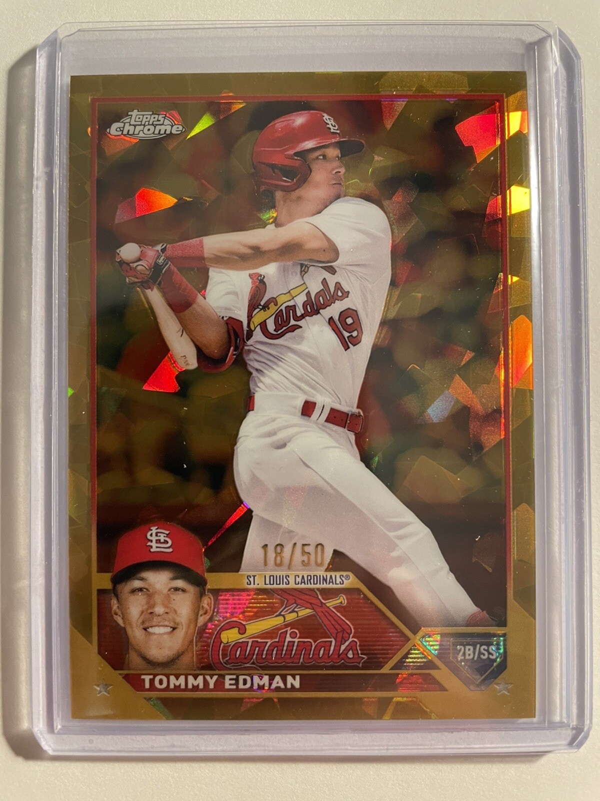 2023 Topps Chrome Sapphire Tommy Edman Gold /50 | eBay