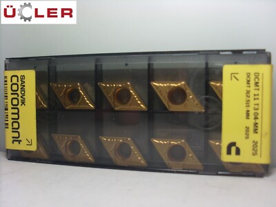 10 X SANDVIK DCMT 11T304-MM 2025 WENDESCHNEIDPLATTEN CARBIDE INSERTS ...
