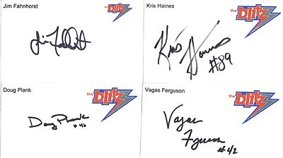 1983 Doug Plank Signed Autographed Football Card Chicago Blitz USFL ...