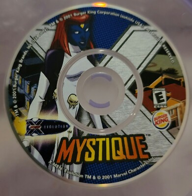 Burger King Promo X-Men: Evolution - Mystique - (2001 Marvel) - CD-ROM ...