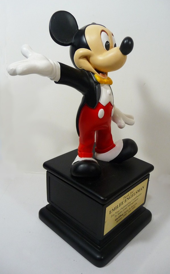 Walt Disney MICKEY MOUSE STATUE Sales EMPLOYEE SERVICE AWARD (2008) | eBay
