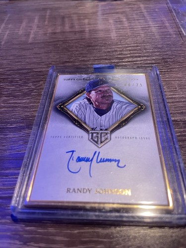 Randy Johnson Topps Gilded Gold Framed Auto /25 Dbacks | eBay