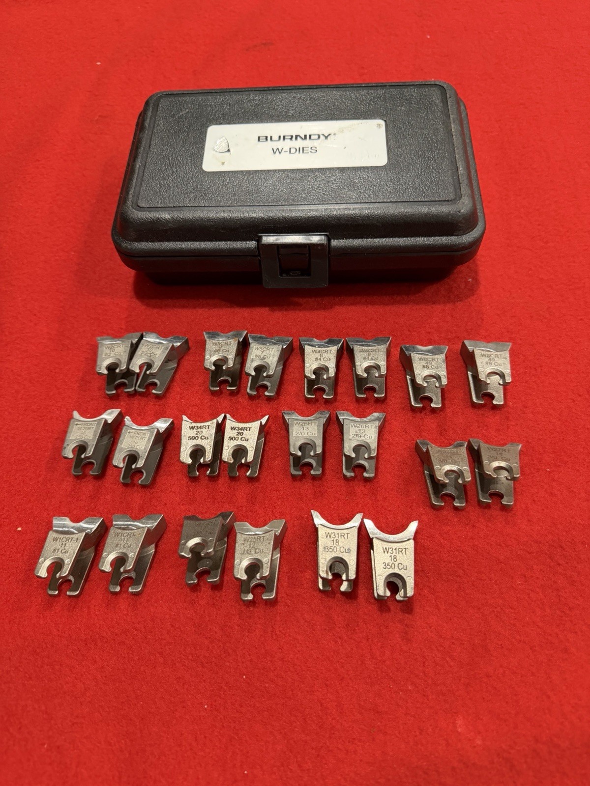 Burndy W Type Crimping 11 Die Set | eBay