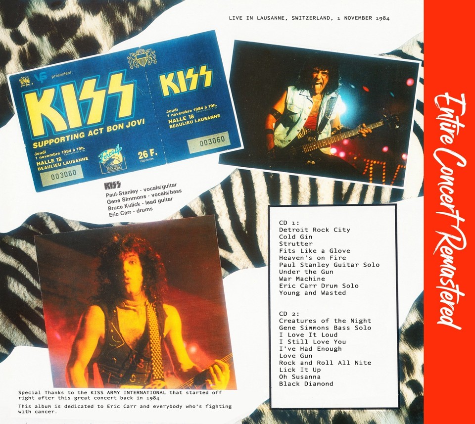 KISS 2 CD SCRATCH BITE SWISS 1984 LIMITED EDITION DIGIPACK | eBay