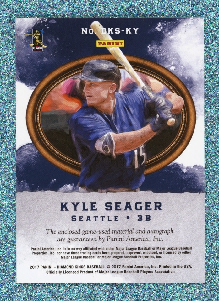 2017 Panini Diamond KIngs Dual Relic Auto Kyle Seager # DKS-KY - Free ...