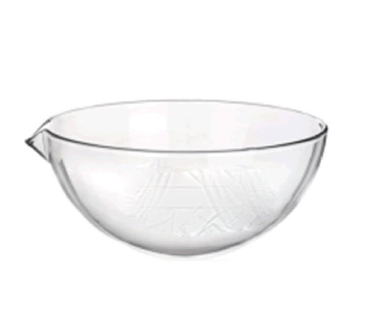 PYREX Evaporating Dish Round Bottom With Spout Borosilicate Glass 35ml ...