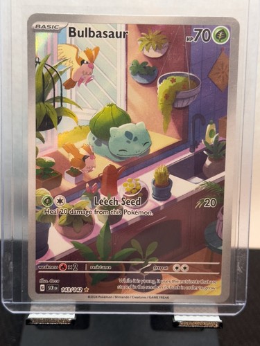 Bulbasaur 143/142 illustration Rare Stellar Crown Pokémon TCG - NM/Mint ...