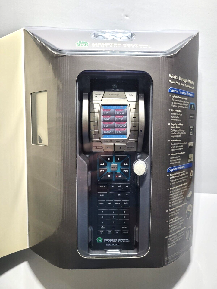 Monster AVL300 Central Home Theater, Lighting Control System Remote ...