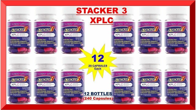 Stacker 3 Weight Loss Supplement - 240 Capsules (Pack of 3) for sale ...