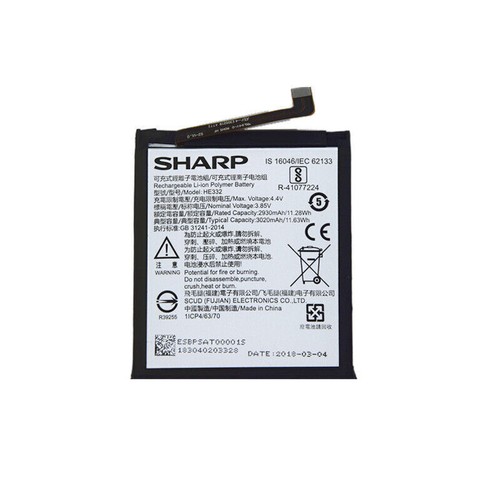 new Battery HE332 For SHARP Fs8010 AQUOS s2 phone replacement 2930mAh ...