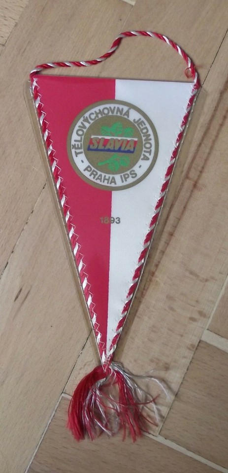 1985 Slavia Prague Praha Czechoslovakia Football Sports Club Pennant ...