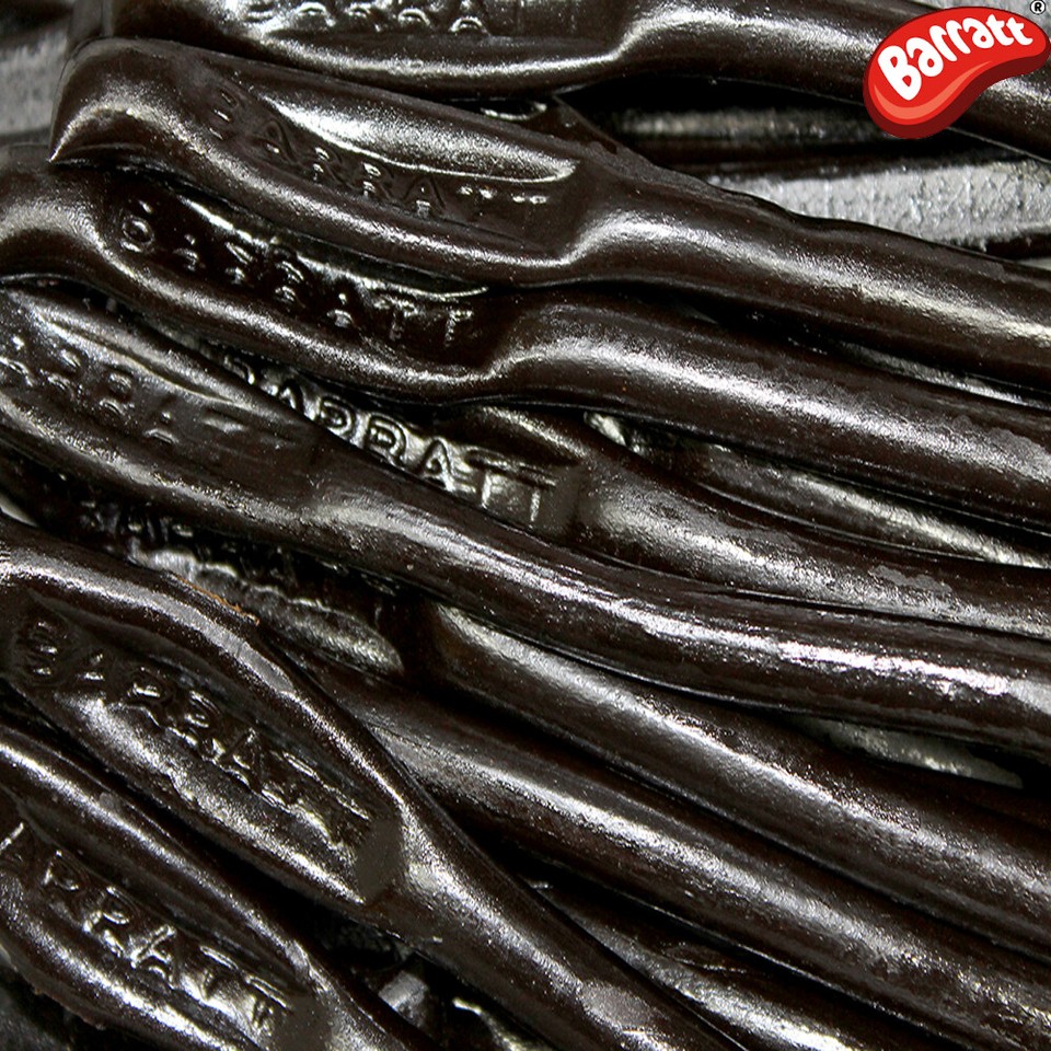 Barratt Hard Liquorice Sticks 15.5g Traditional Black Pick N Mix ...