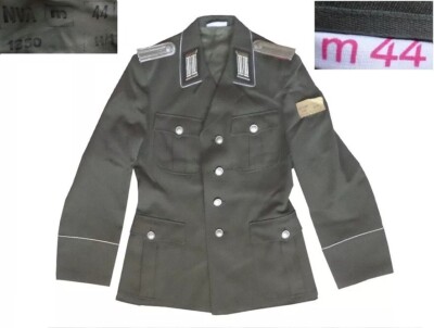 DDR NVA Uniform Jacke m44 Offizier Nationale Volksarmee East german ...