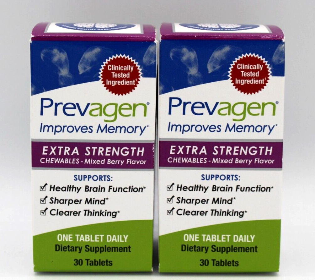 Prevagen Extra Strength Chewables Lot of 2, 60 Tablets Total | eBay