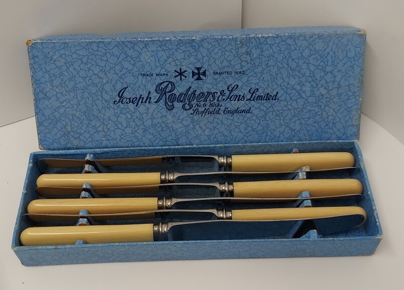 Vintage Joseph Rodgers & Sons Limited No. 6 Works Cutlery Set of 6 ...