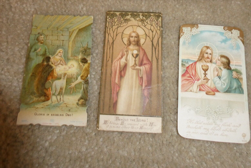 Lot of 3 Vintage Early 1900s Religious Prayer Trade Holy Cards | eBay