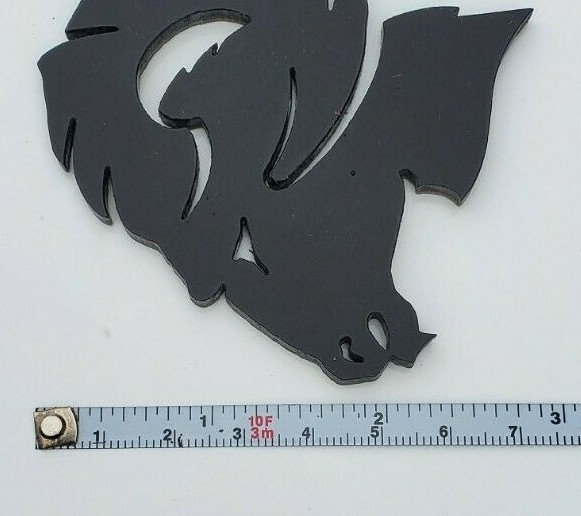 Hellcat Style Emblems Custom Ram Head Emblems - Matte Black Hellcat ...