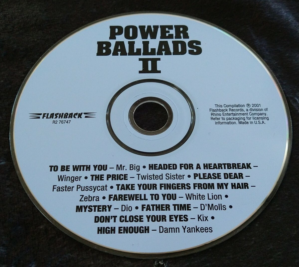 DISC ONLY Power Ballads II (CD, 2001) LIKE NEW CD Free Shipping Mr. Big ...