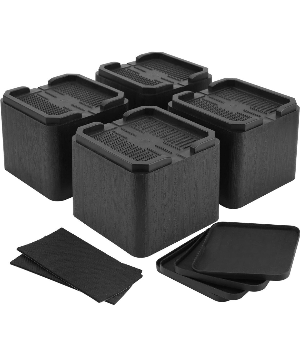 4 Inch Risers Oversized Heavy Duty for Dorm Bed Couch Sofa Bed - Pack ...