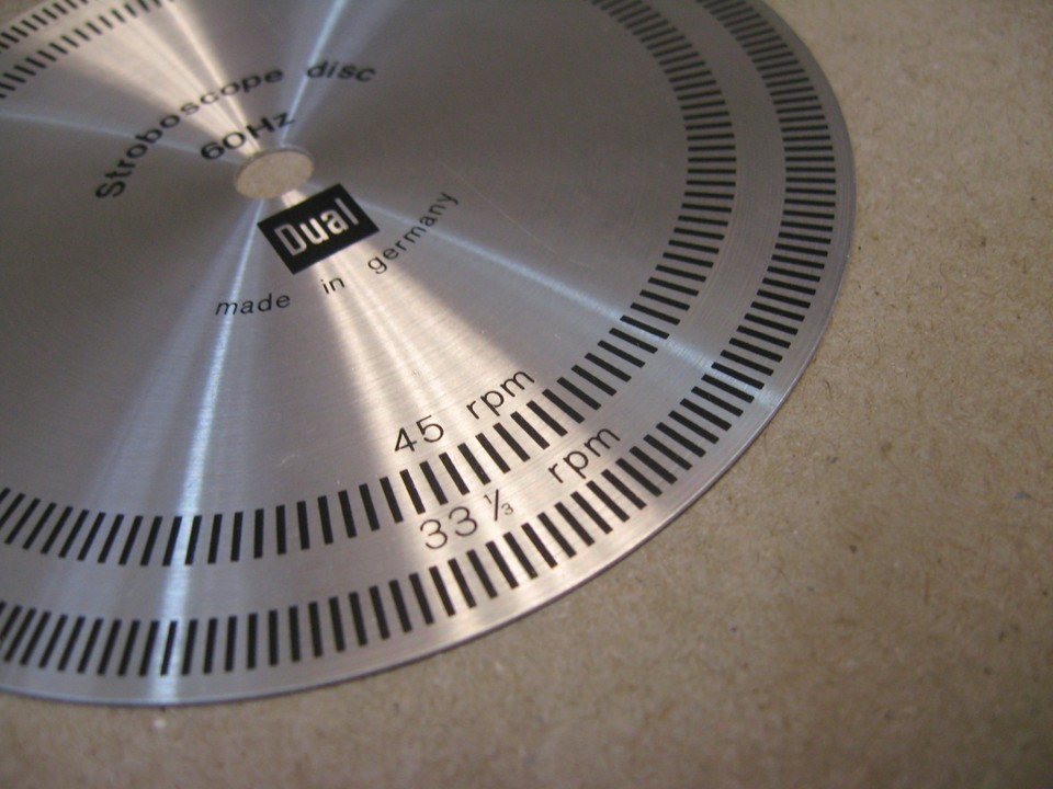 Vtg Dual Turntable Parts 1219 Stroboscope Strobe Disc 45 33-1/3 | eBay