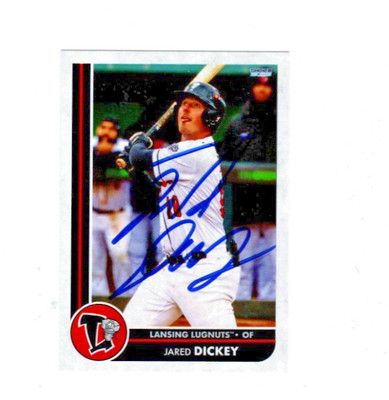 Jared Dickey 2025 Lansing Lugnuts signed autograph baseball card c | eBay