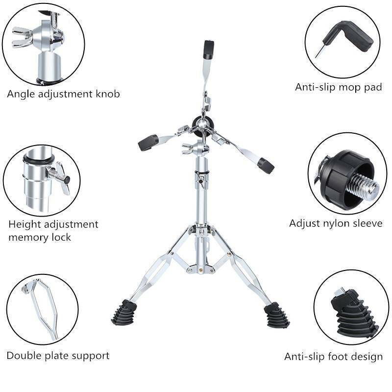 Brand New Snare Drum Stand Heavy Duty Mount Tripod Holder Concert Stand ...