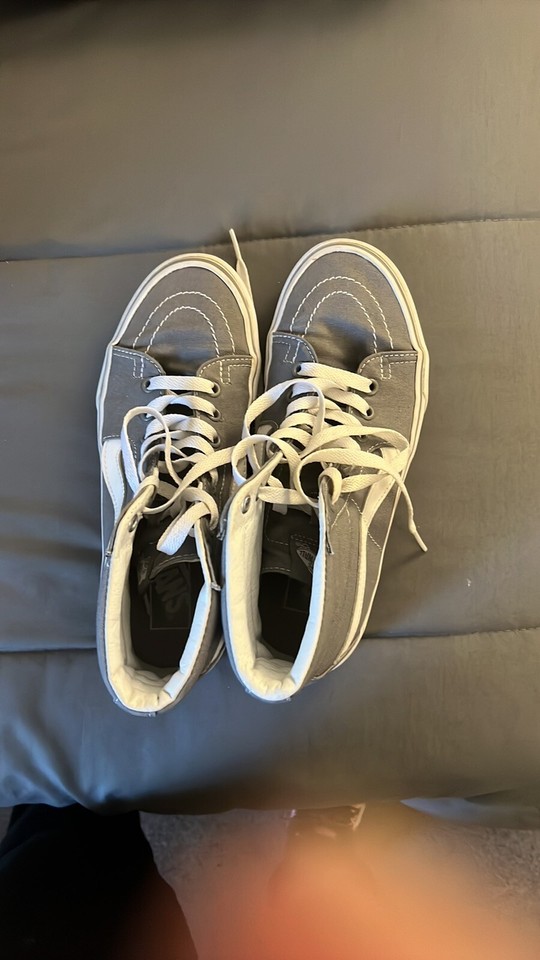 Vans Shoes Mens 6.5 Womens 8 Old Skool High Top Sneakers 721278 Gray ...