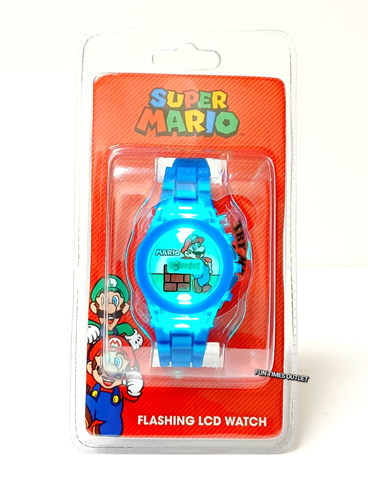 Super Mario Watch Kids Boys Digital Wristwatch Flashing Lights Reloj ...