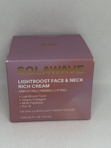 Solawave Lightboost Face & Neck Rich Cream 1.69 Fl Oz/50 Ml NEW/BOX | eBay