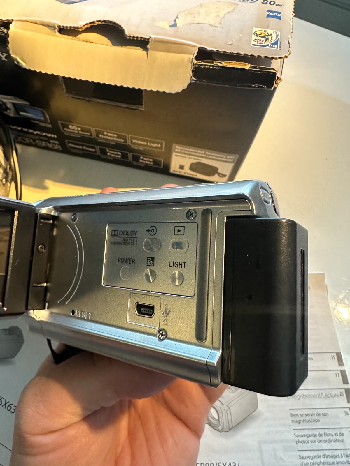 Sony DCR-SR68E (80 GB) Flash Media, Hard Drive Camcorder for sale ...