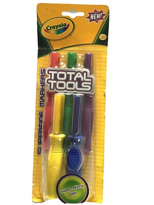 Crayola Total Tools 5 Superfine Washable Markers /w Super Skinny Tips ...