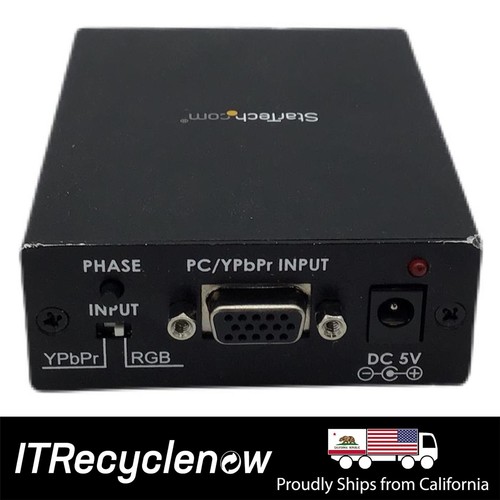 StarTech VGA2HD2 Component VGA Video and Audio to HDMI Converter - PC ...
