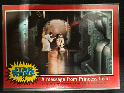1977 Topps Star Wars Card #106 A Message From Princess Leia P256 | eBay