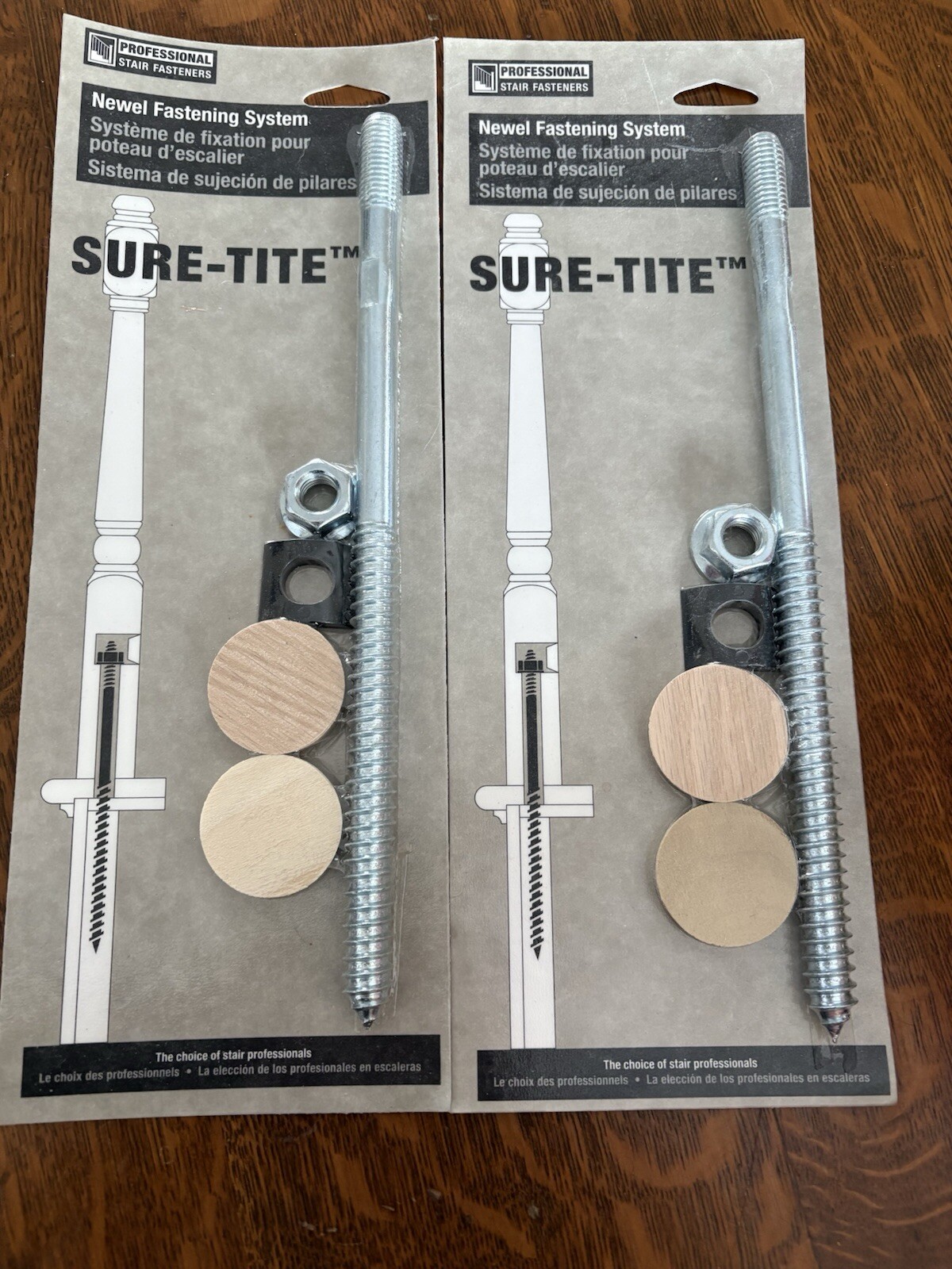 2 sure-tite stair fasteners newel fastening system no. 101, 16931 | eBay