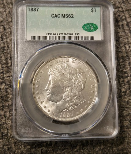 1887 O MORGAN SILVER DOLLAR CACG MS62 GREAT EYE APPEAL | eBay