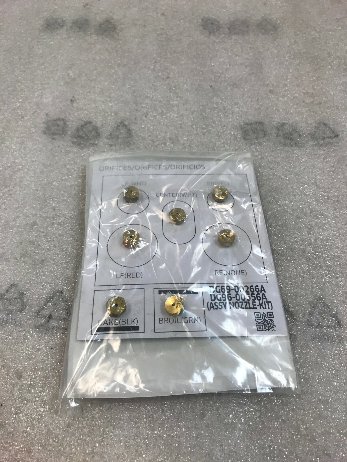 DG96-00556A New Genuine OEM Samsung Gas Range LP conversion Kit DG69 ...