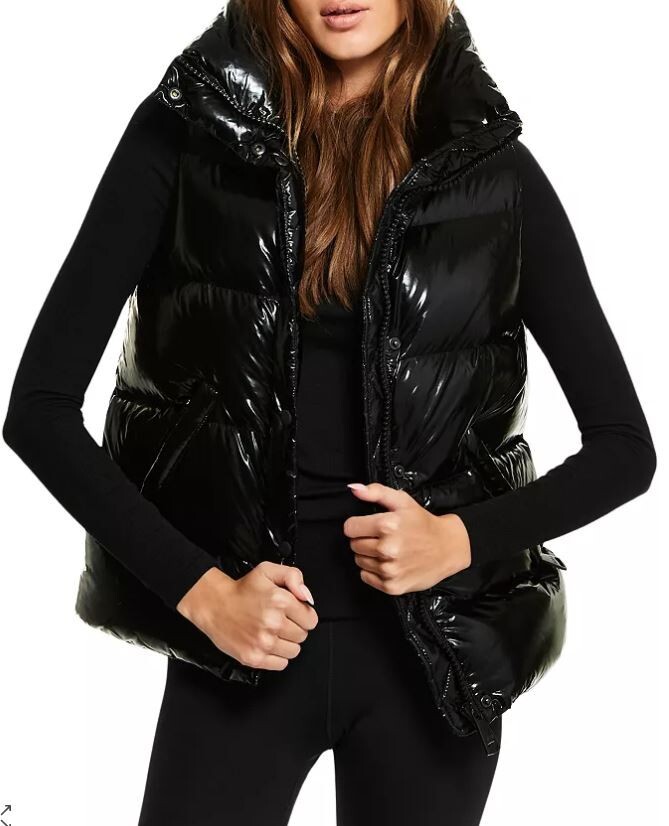 SAM. Simone Puffer Vest Duck Down Wind Resistant Water Repellant CAVIAR ...