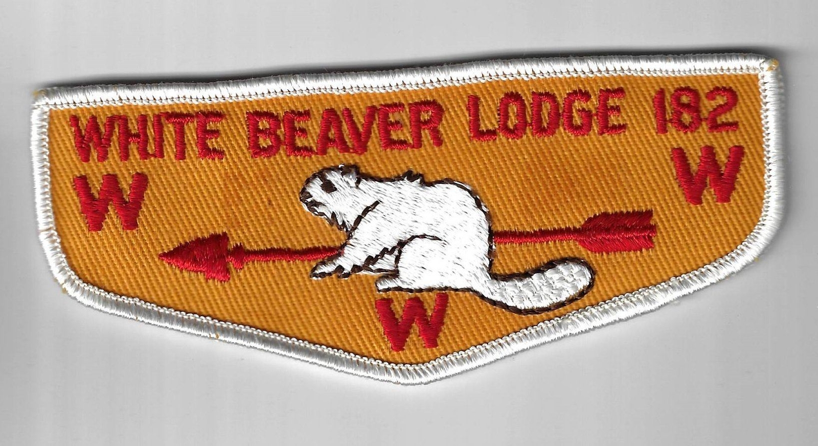 OA 182 White Beaver F5a WWW Flap WHT Bdr. Tri-Valley IN | eBay