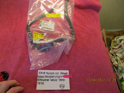 GM # 96808120 BRAND NEW FACTORY OEM RADIATOR SURGE TANK HOSE FREE ...