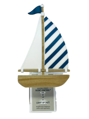 BATH & BODY WORKS WALLFLOWER PLUG SUNSET SAIL SCENT CONTROL NIGHTLIGHT ...