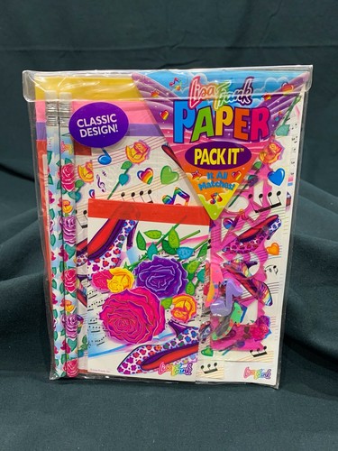New Vintage Lisa Frank Paper Pack It Set Music Notes Roses Pencil ...